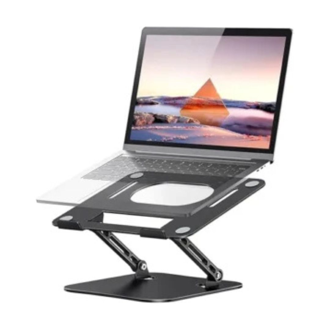 Portable Laptop Stand - Metal, Cooling & Height Adjustable